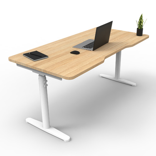 Herschel 130cm Round Sit & Stand Desk | Temple & Webster