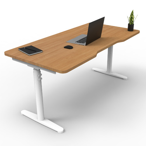 Herschel 130cm Round Sit & Stand Desk | Temple & Webster