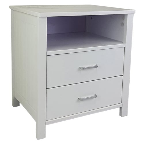 Western Designs White Leo Bedside Table | Temple & Webster