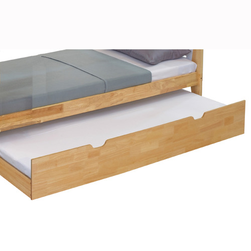 Western Designs Natural Willa King Single Trundle Bed | Temple & Webster