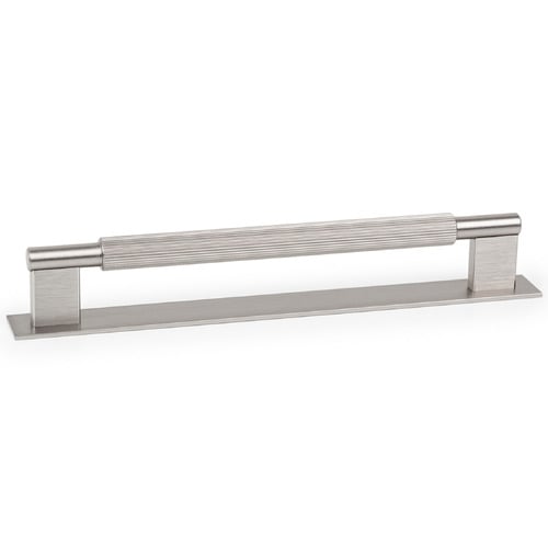 Arpa Round Aluminium D-Shaped Cabinet Handle with Backplate | Temple ...