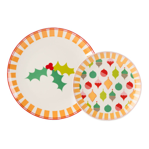 16 Piece Jollie Dinner & Side Plate Set | Temple & Webster