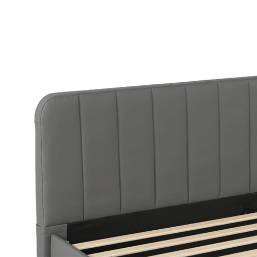 AroyaHome Quincy Faux Leather Bed with Drawers | Temple & Webster