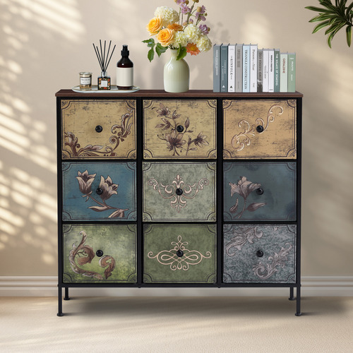 AroyaHome Vivienne 9 Drawer Chest | Temple & Webster