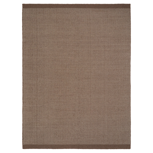 Walnut Bark Flat Weave Wool & Cotton Rug | Temple & Webster
