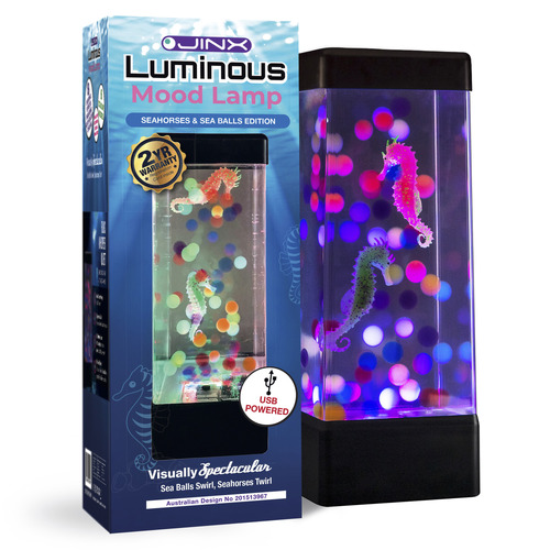 Seahorses & Sea Balls Acrylic LED Mood Lamp | Temple & Webster
