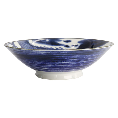 Blue Japonism Dragon Porcelain Menbachi Bowls | Temple & Webster