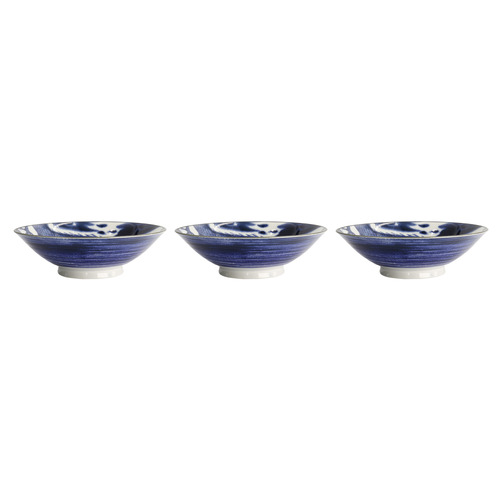 Blue Japonism Dragon Porcelain Menbachi Bowls | Temple & Webster