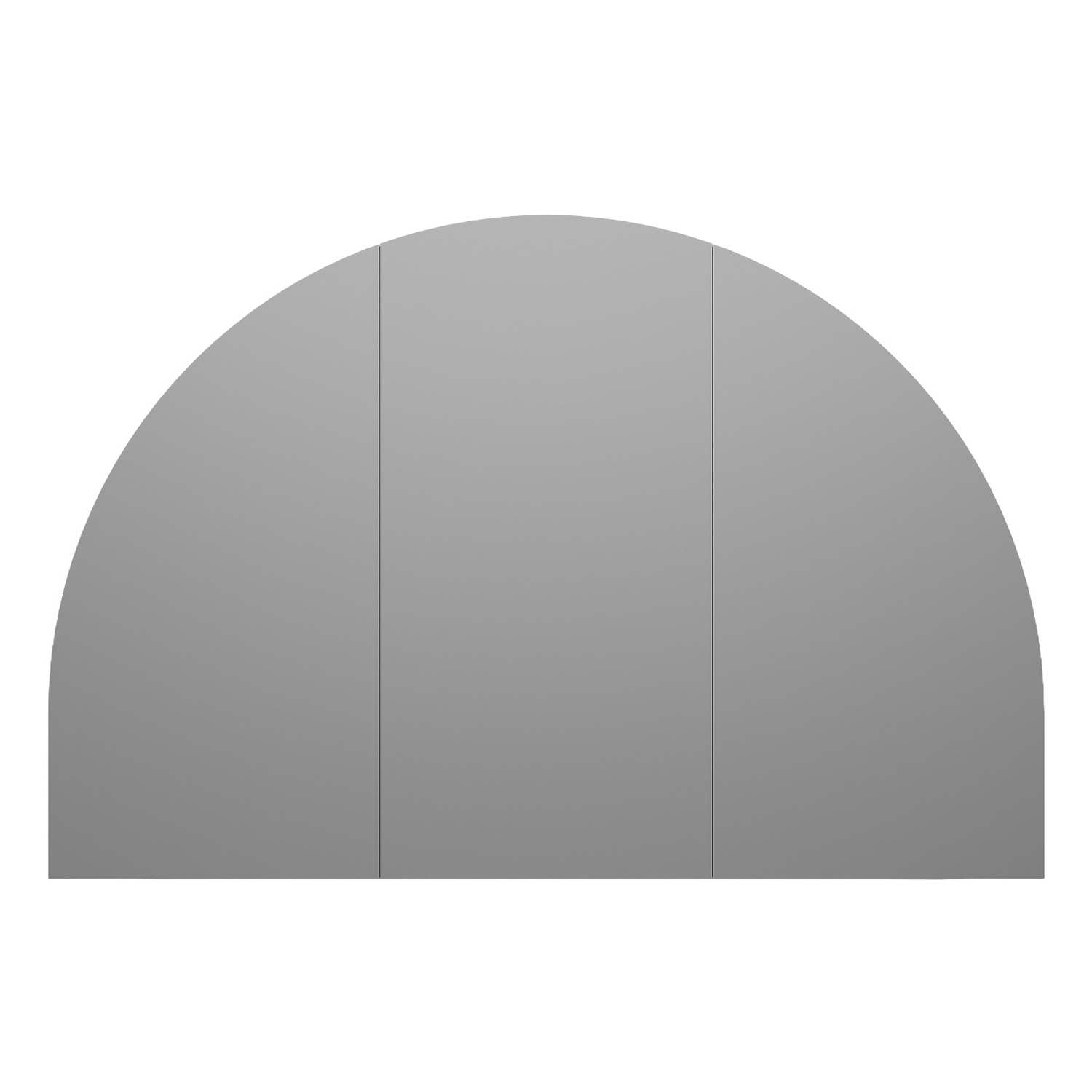 Massey 1200mm Matte White Arch Mirrored Shaving Cabinet with Glass ...