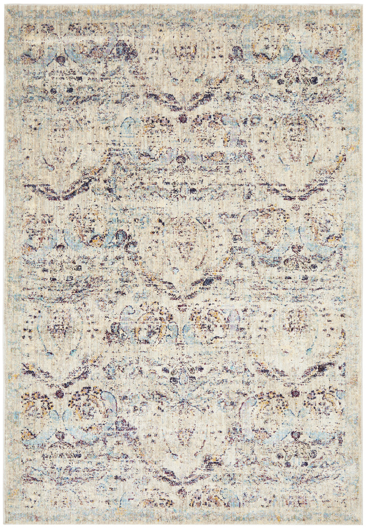 Network Rugs Limerick Stunning Designer Silver Blue Rug | Temple & Webster