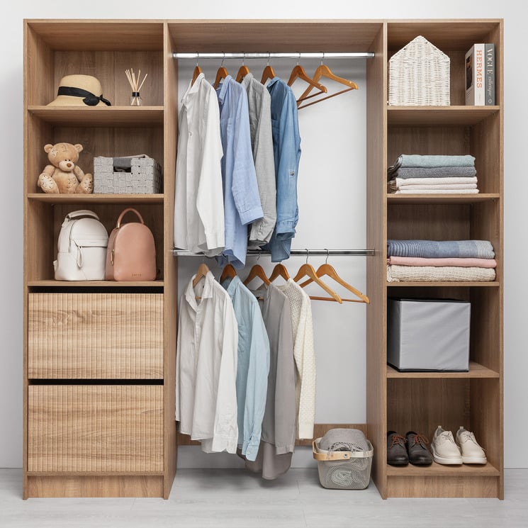 Capeview Interiors Basel Fluted Built-In Wardrobe | Temple & Webster