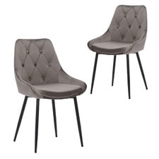 Dark Grey Dining Chairs | Temple & Webster