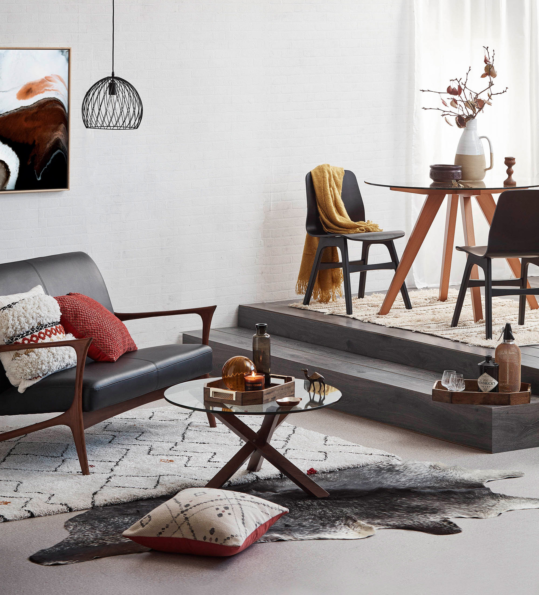Global Living Room room ideas. Modern Edge. By Temple & Webster