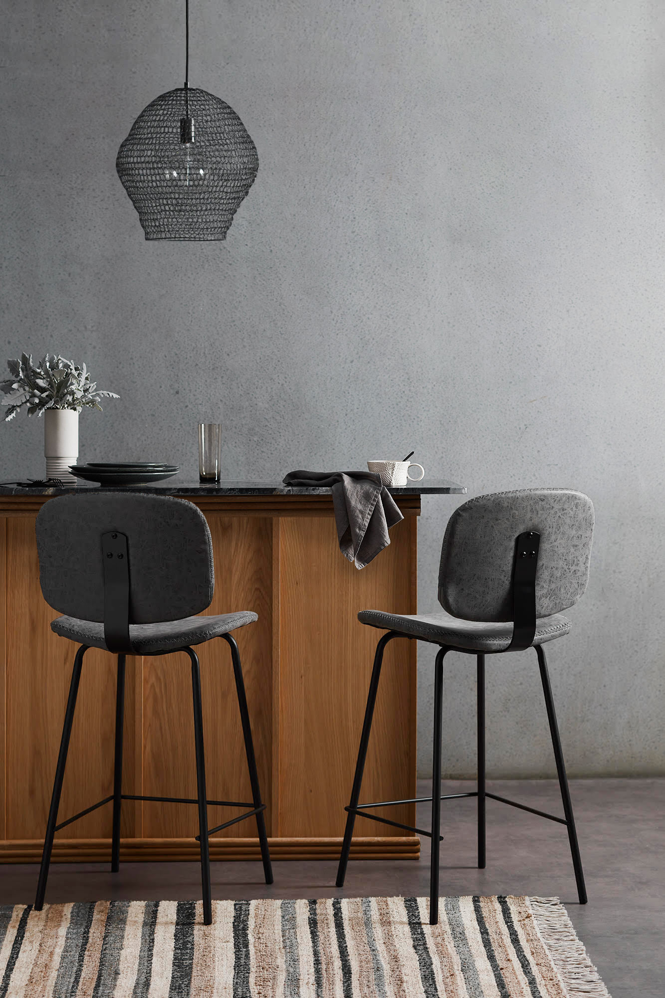 Contemporary Kitchen room ideas. Statement Bar Stools. By Temple & Webster