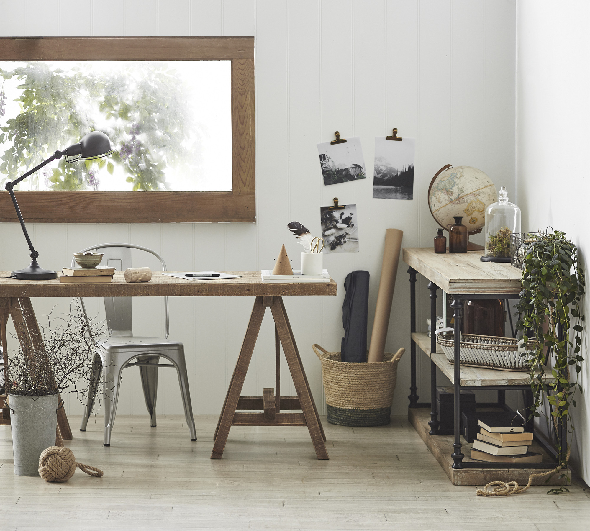 Casual Office room ideas. Rustic Botanical Office. By Temple & Webster