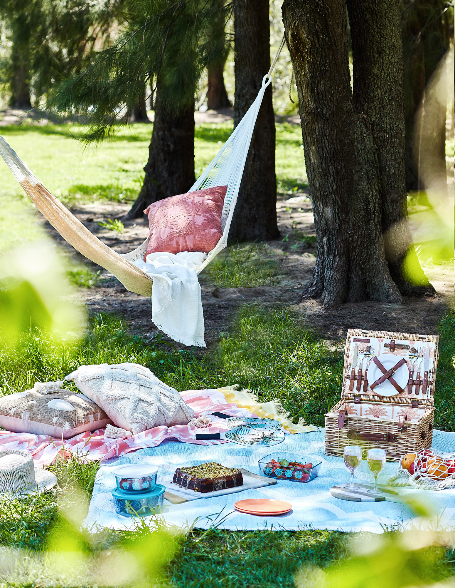 Casual Outdoor room ideas. Playful Outdoor Picnic. By Temple & Webster