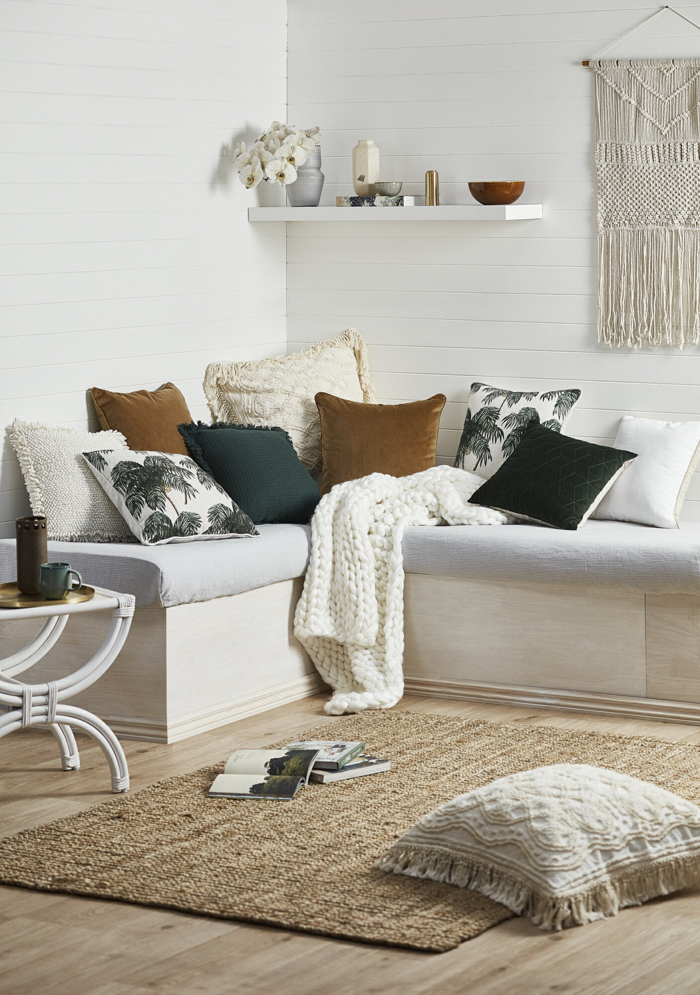 Casual Living Room room ideas. Cosy and Neutral Reading Nook. By Temple ...