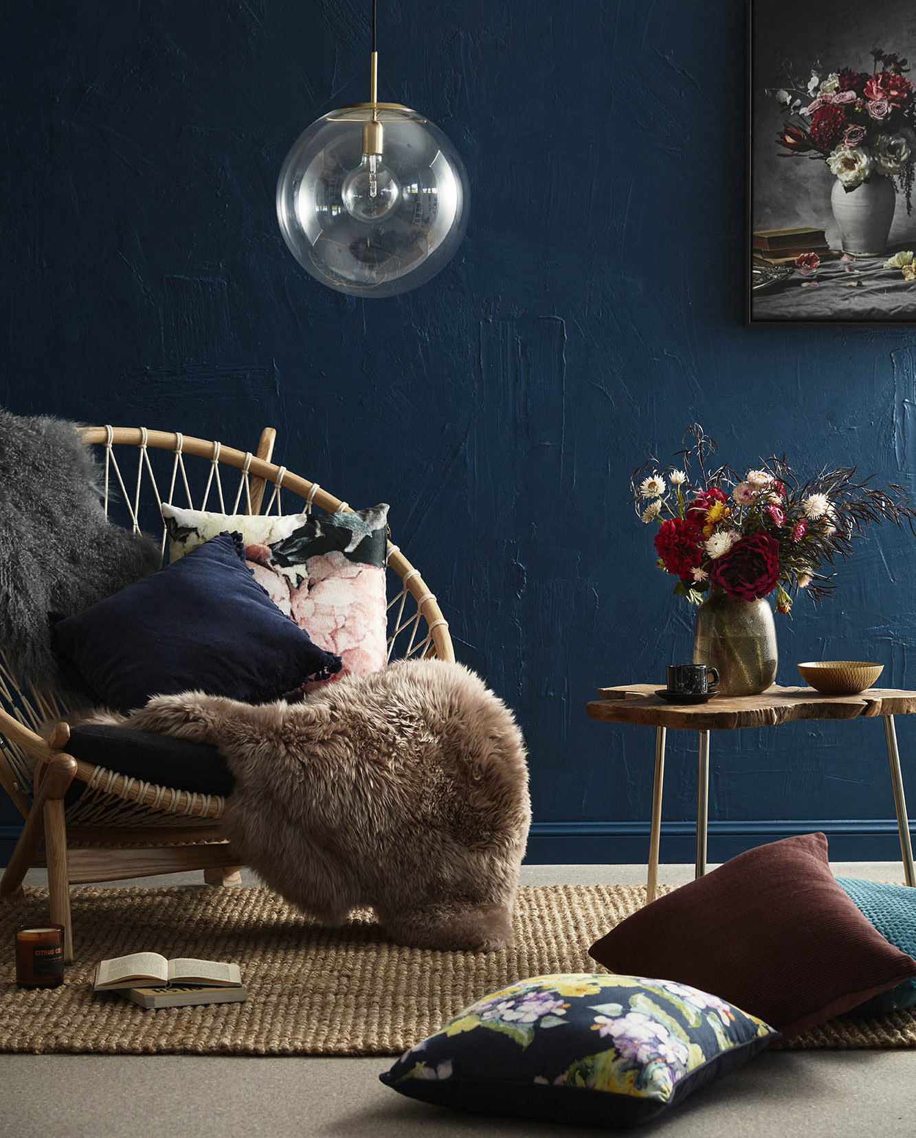 Casual Living Room room ideas. Moody Reading Nook. By Temple & Webster