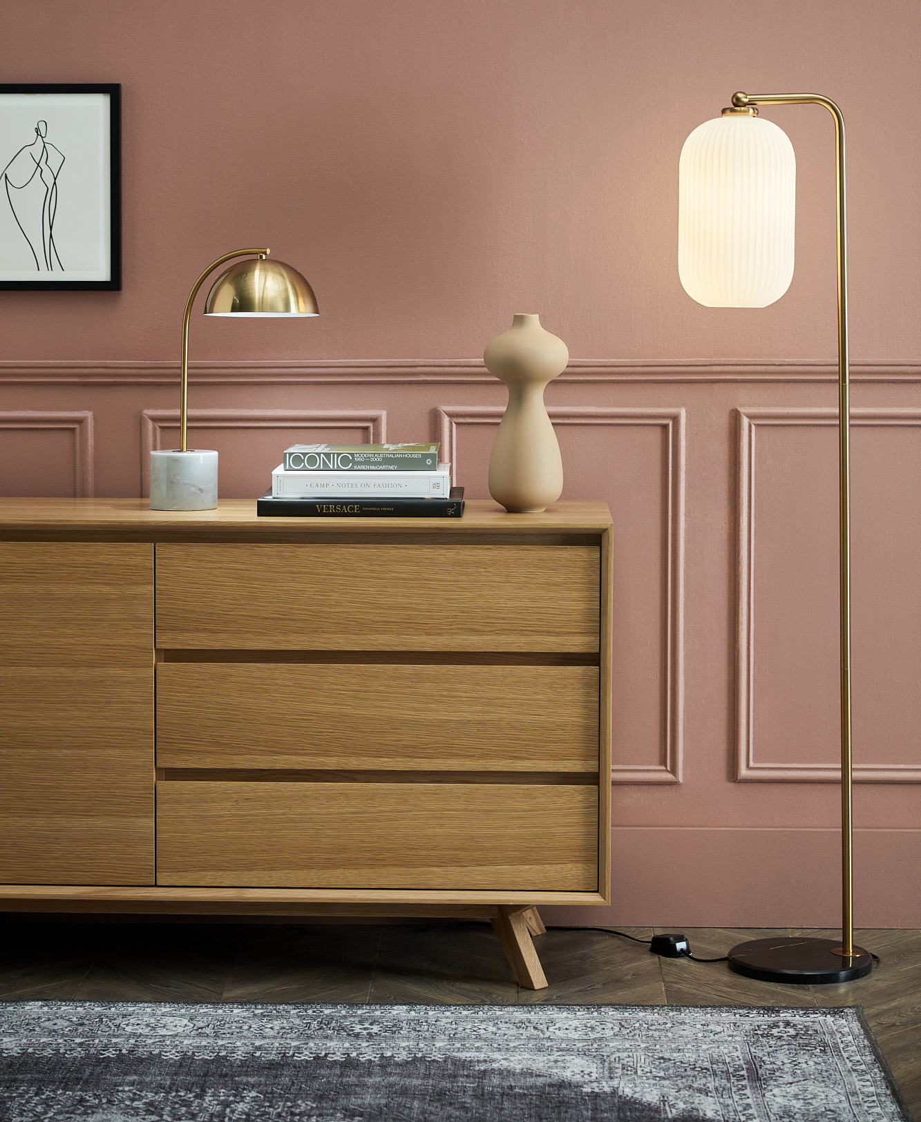 Contemporary Living Room room ideas. Hallway Storage & Lighting. By ...