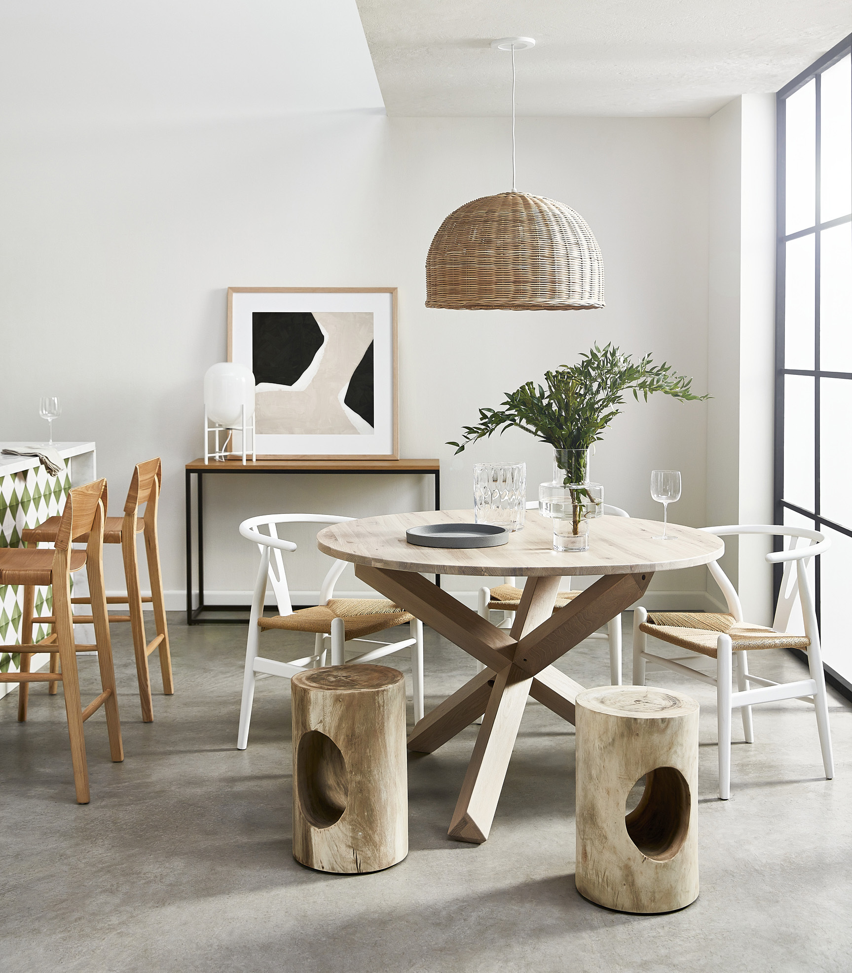 Casual Dining Room room ideas. Clean Slate Dining. By Temple & Webster