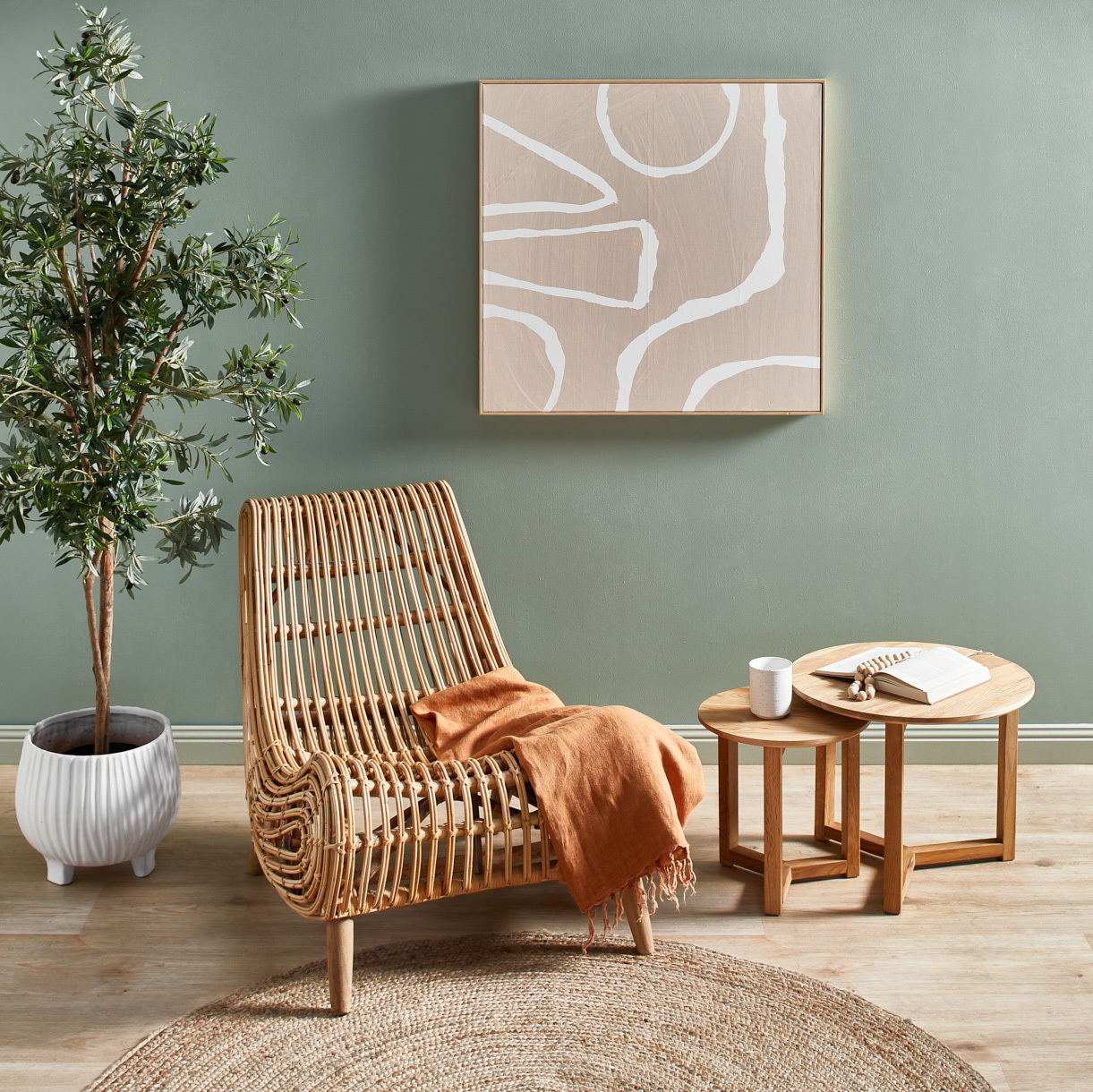 Global Living Room room ideas. Jute & Rattan Living Room. By Temple ...