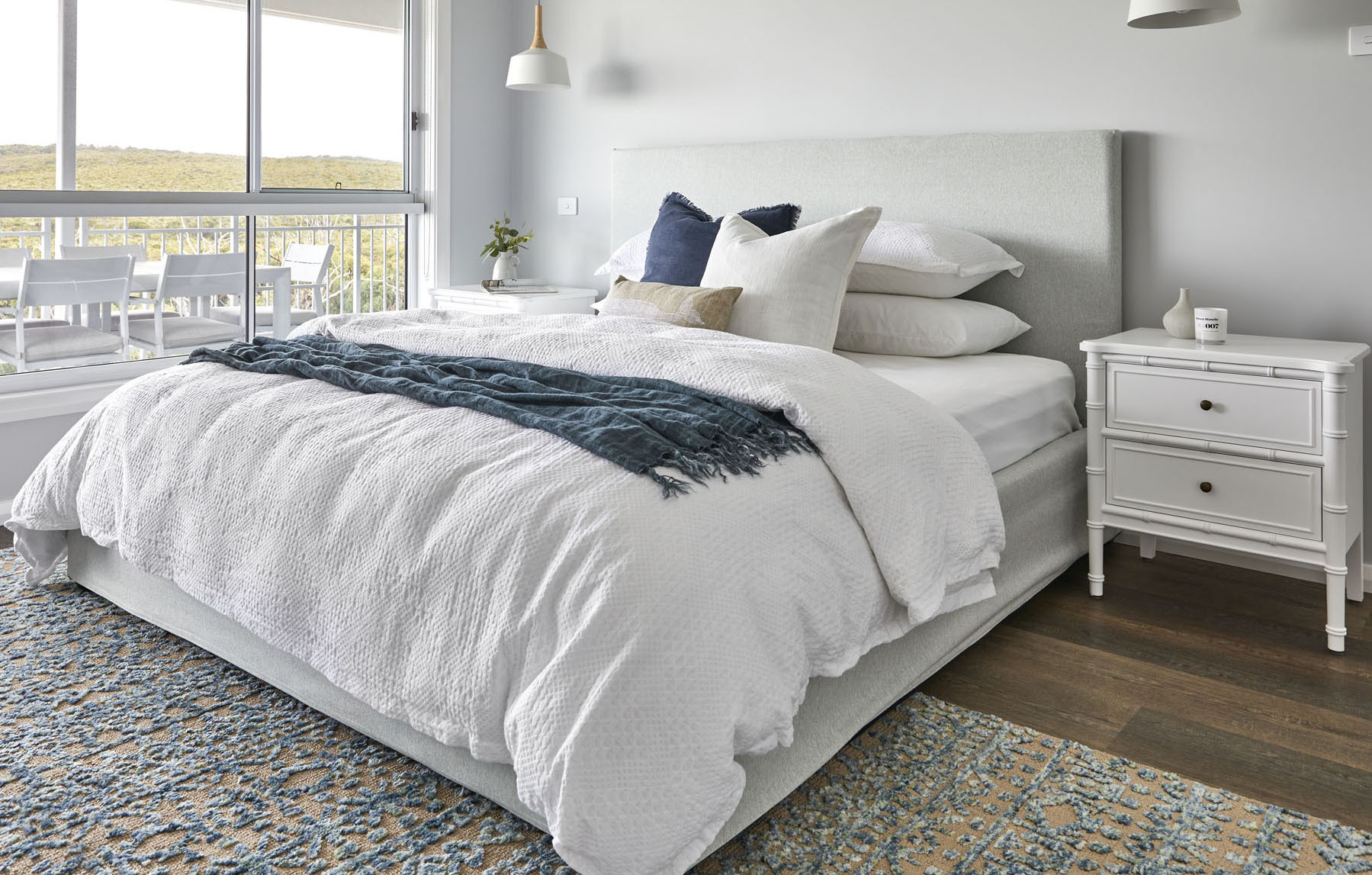 Coastal Bedroom room ideas. Bright & Breezy Bedroom. By Temple & Webster