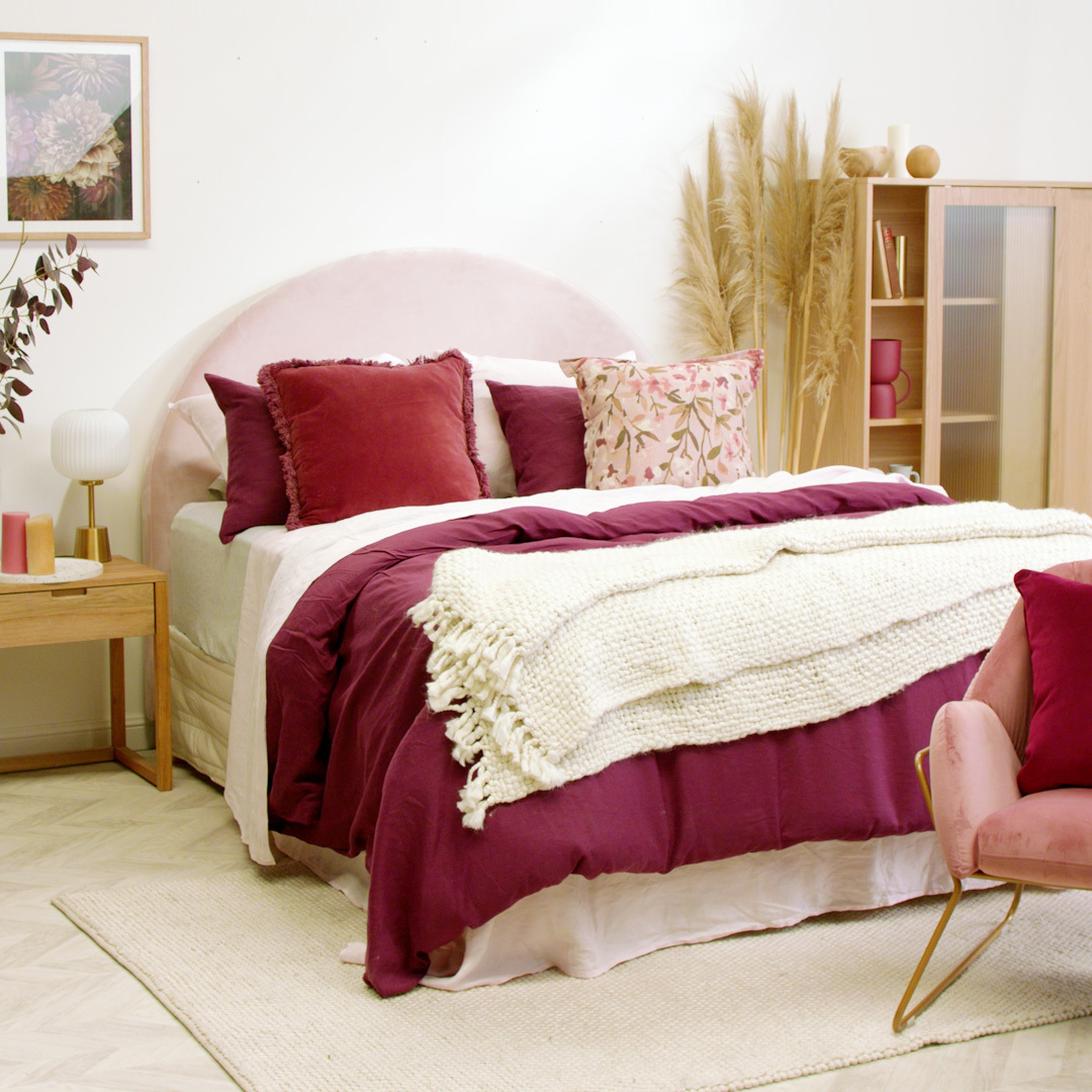 Contemporary Bedroom room ideas. Berry Boudoir Bedroom. By Temple & Webster