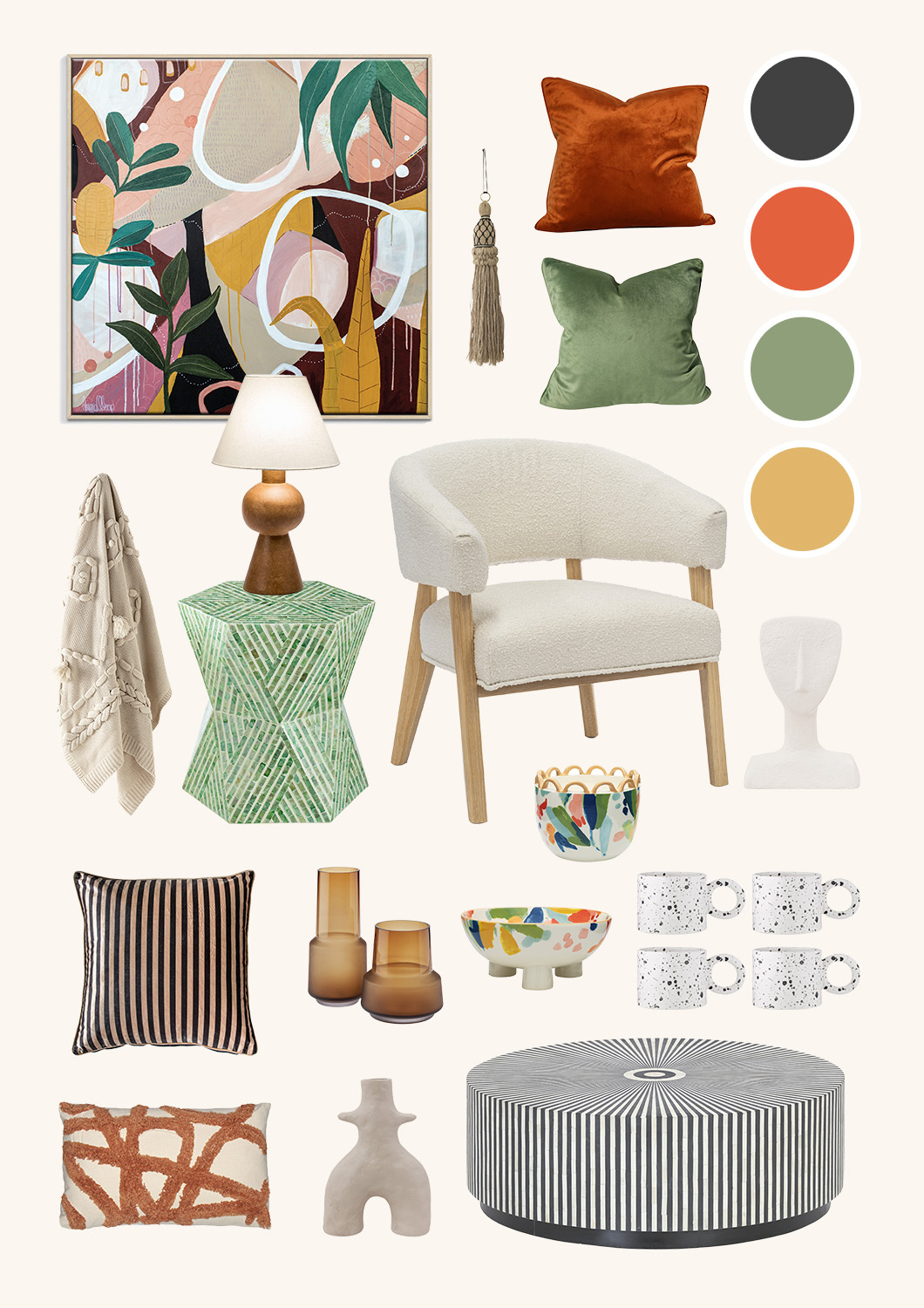 Casual Living Room room ideas. Eclectic Arthouse. By Temple & Webster