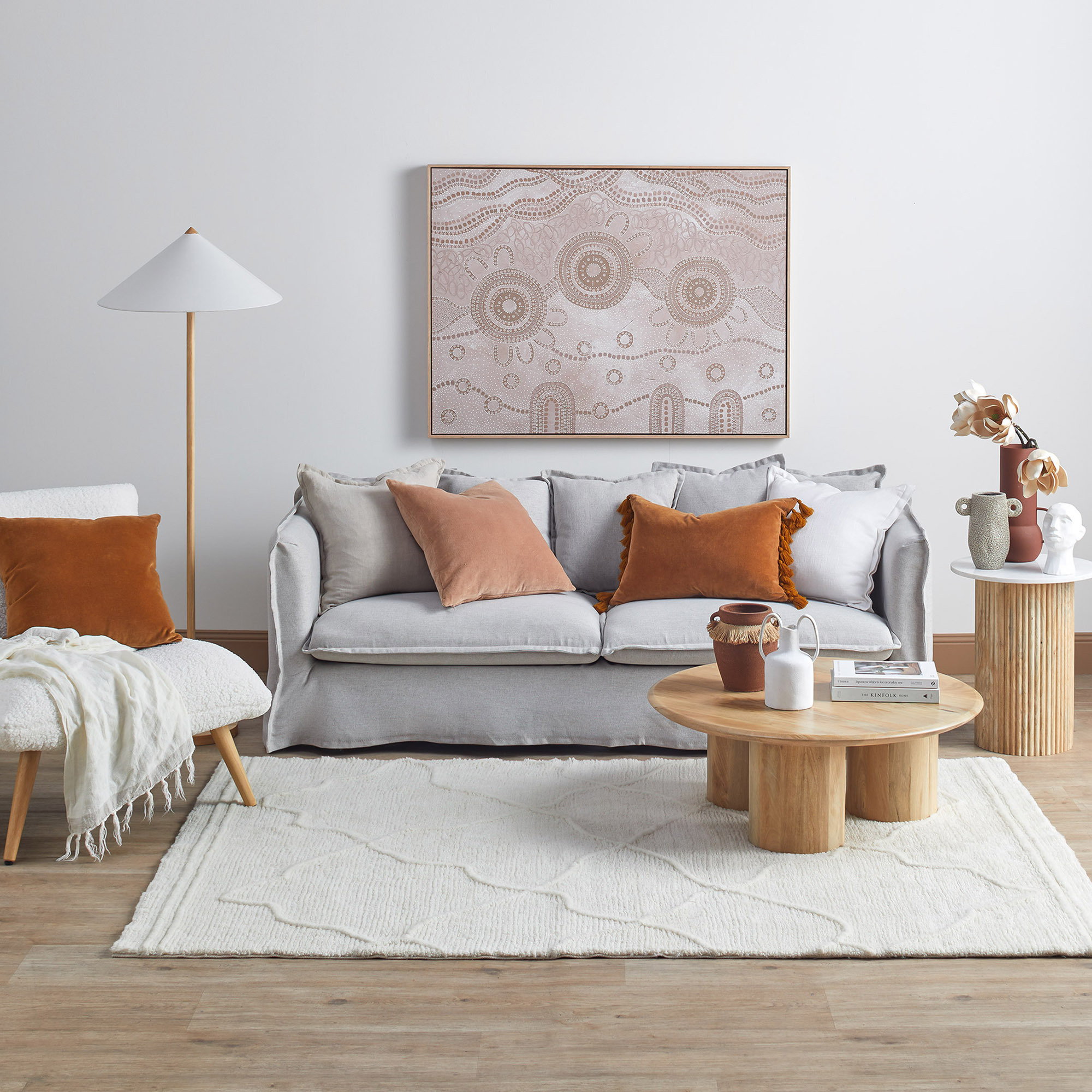 Casual Living Room room ideas. Unique Features. By Temple & Webster