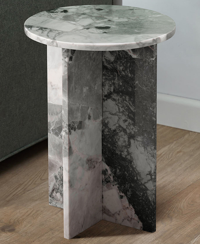 Temple & Webster Maria Marble Side Table