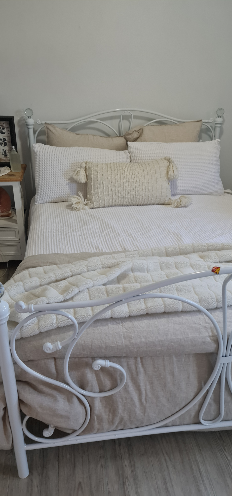 White classic sophie metal bed frame store