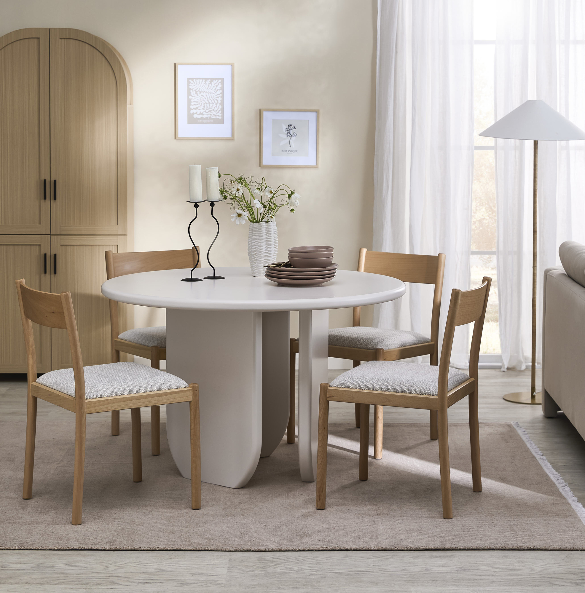 Contemporary Dining Room room ideas. Quad Quarters. By Temple & Webster