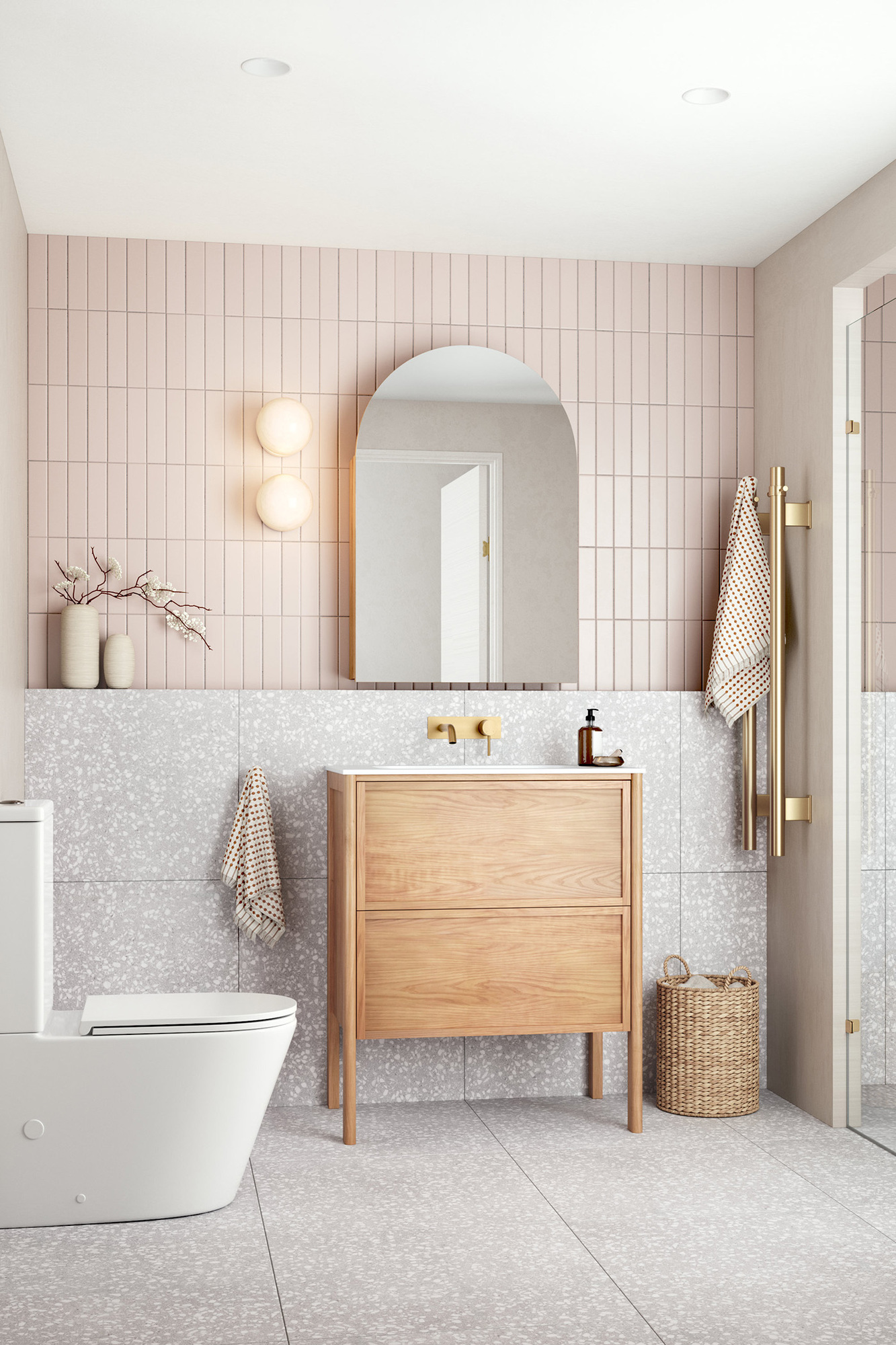 Contemporary Bathroom room ideas. Marelle Guest Bathroom. By Temple ...