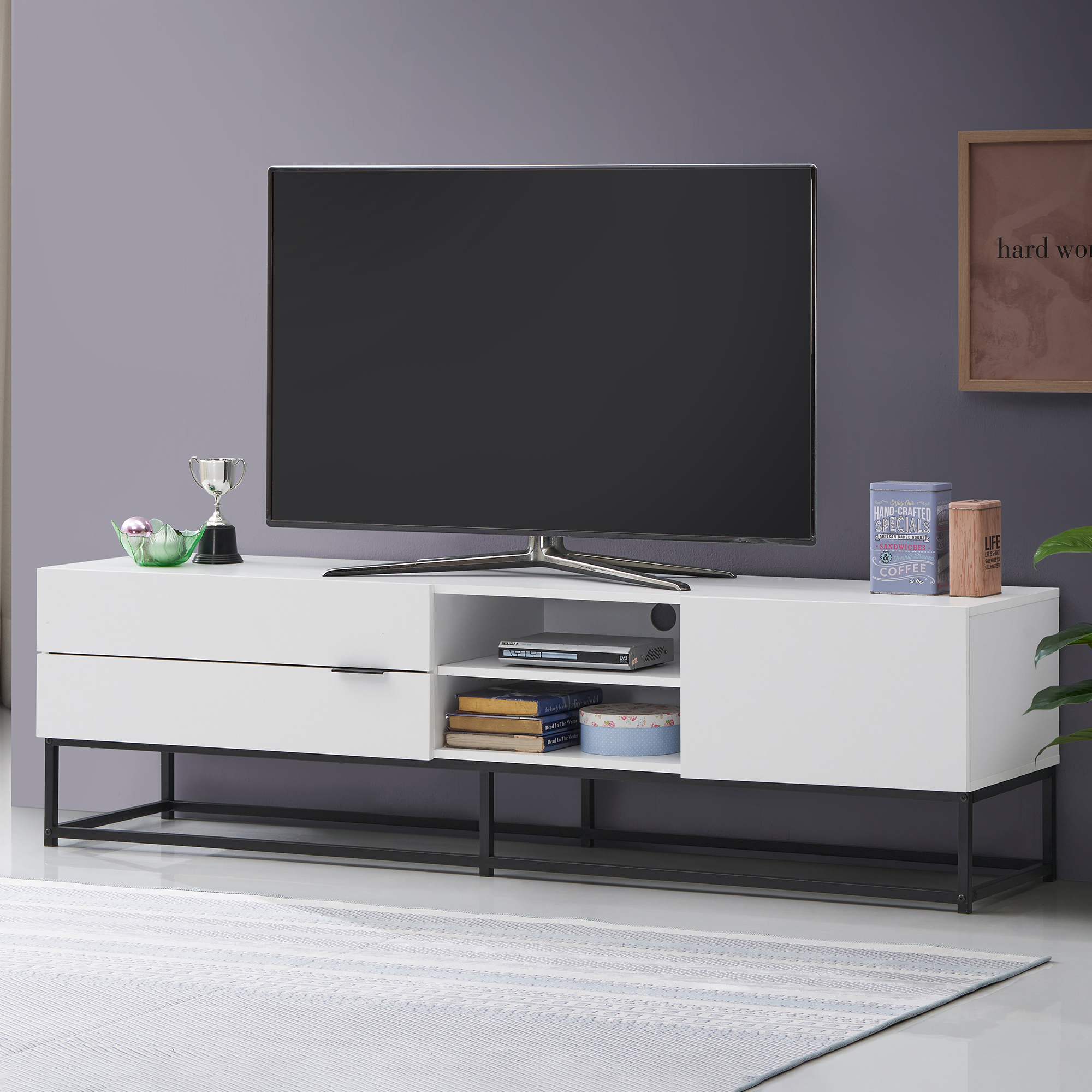Large White Tv Unit | canoeracing.org.uk