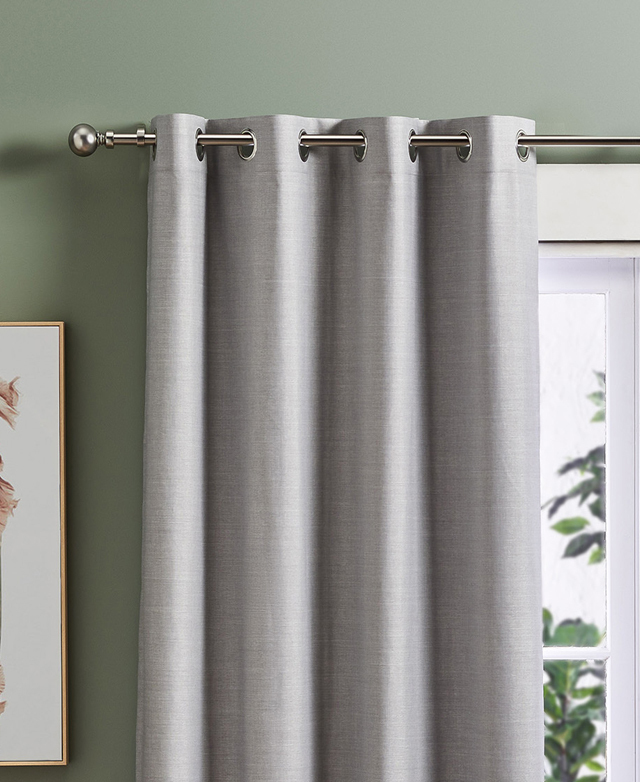 ProjectOutlook Lexington Light Grey Blockout Eyelet Curtains | Temple ...