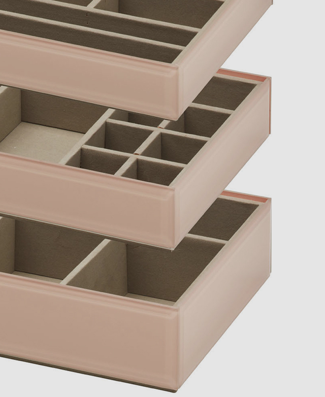 OneSixEightLondon 3 Piece Martina Stackable Jewellery Box Set | Temple ...