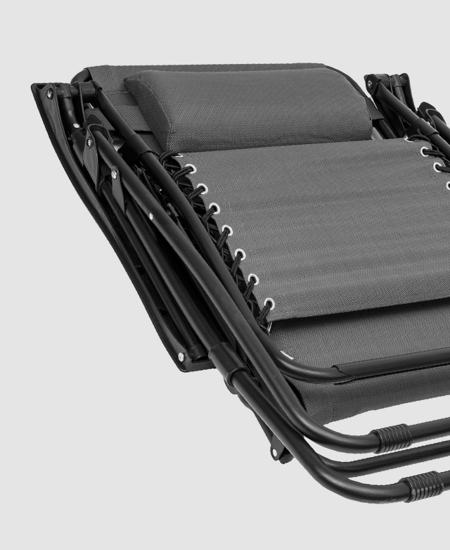 Temple & Webster Zero Gravity Steel Outdoor Reclining Chair