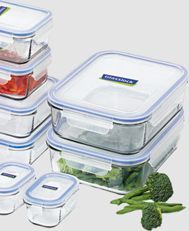 Glasslock Set of 10 Rectangular Glass Containers | Temple & Webster