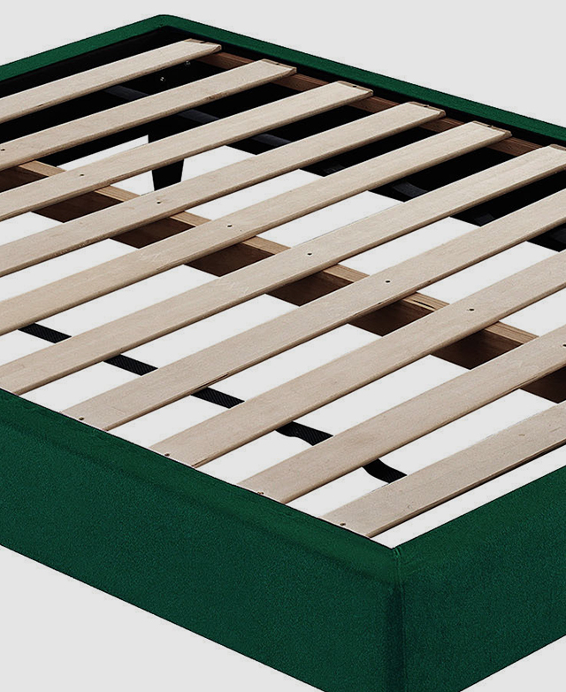 Radisson Home Luxe Velvet Upholstered Bed base | Temple & Webster