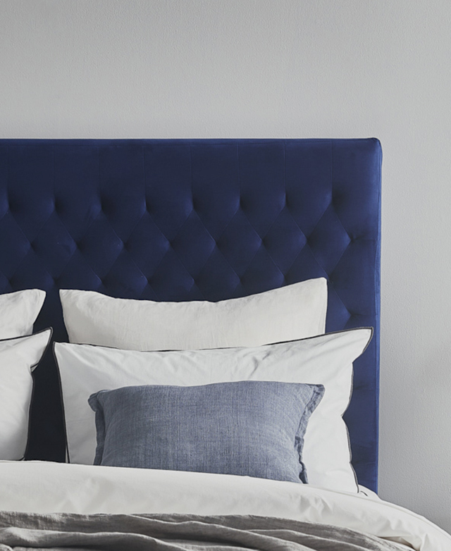 Radisson Home Luxe Velvet Upholstered Bed base | Temple & Webster