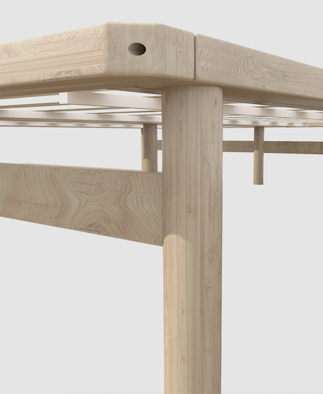 LivingFusion Ellisha Pine Wood Bed Base | Temple & Webster