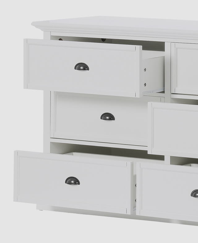 SandStoneSea Hamptons 9 Drawer Chest | Temple & Webster