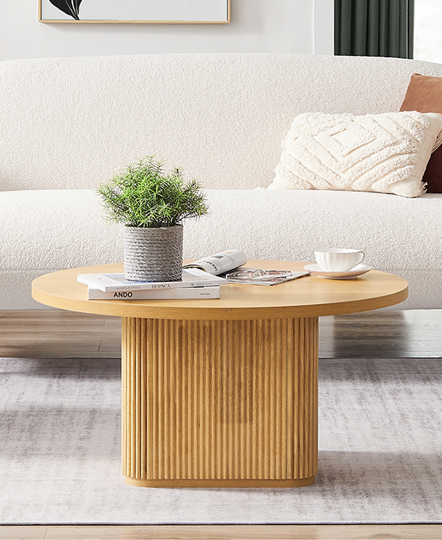 NordicHouse Chandni Ribbed Coffee Table | Temple & Webster