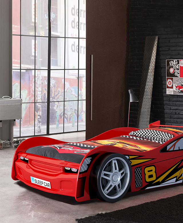 Gigi's Garden Red Jones Racer Car Bed | Temple & Webster