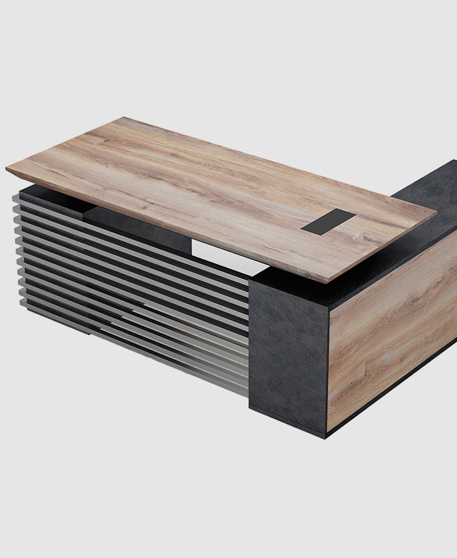 InnovaStudio Phoenix Executive Desk with Return | Temple & Webster