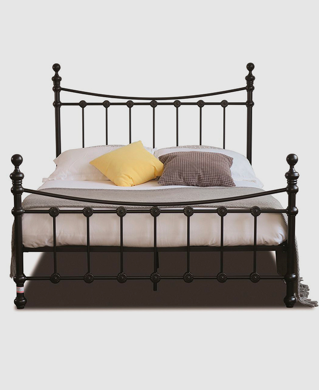 Rawson & Co Black Modern Classic Julia Steel Bed Frame | Temple & Webster