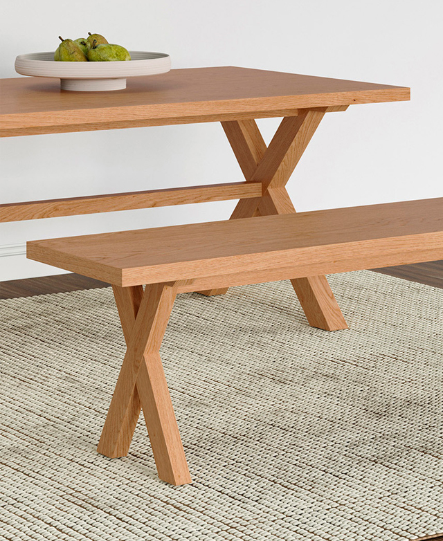 Temple & Webster Brighton Oak Bench