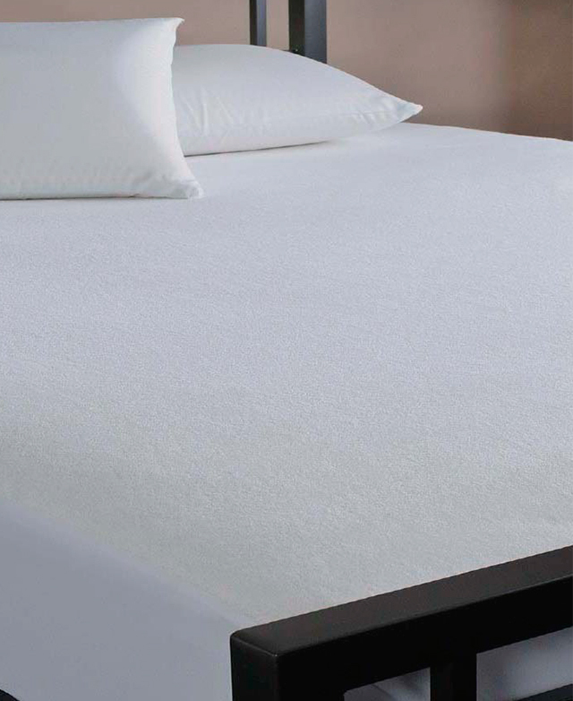 Radisson Home White Waterproof Cotton Mattress Protector | Temple & Webster