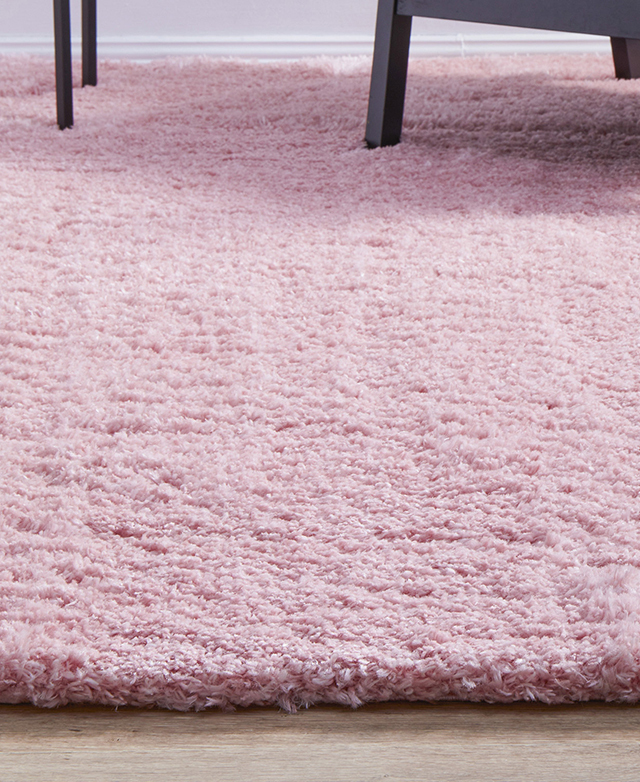 Network Rugs Pink Thrud Power-Loomed Shag Rug | Temple & Webster