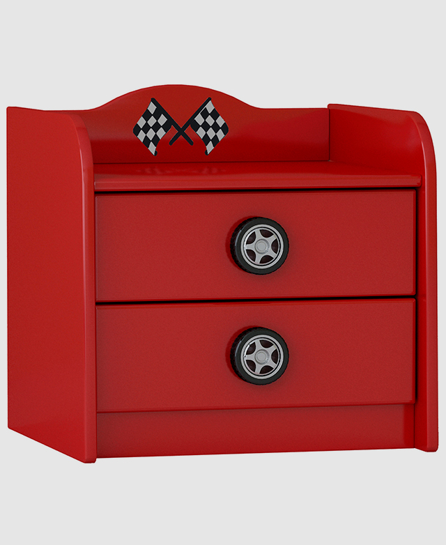 Gigi's Garden Racer Side Table with Drawers | Temple & Webster